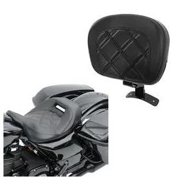 Solo Sitz Low Profile passend für Harley Davidson Touring 09-24 + Fahrer Rückenlehne