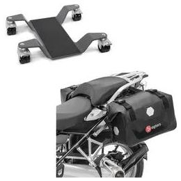 Set: Rangierhilfe Easy Mover II bis 400kg grau ConStands mit Motorrad Satteltaschen wd. RB25 mit Rollverschluss