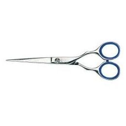 KIEPE Haarschere 6 Zoll mit abnehmbaren Fingerringen und Fingerhaken in blau + Öl