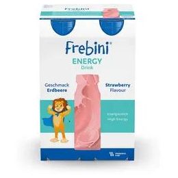 Fresenius Kabi Frebini Energy Trinknahrung für Kinder Erdbeere 4X200 ml