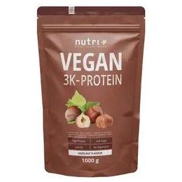 nutri+ Veganes Protein Pulver 3k - Hazelnut 1kg 1000 g