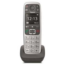 Gigaset E560HX platin Schnurloses Telefon - Beleuchtetes TFT-Farbdisplay, Extra Lautstärke, Notruf-Taste