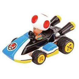 Carrera Modellauto Mario Kart 8 - Toad | Rückziehmotor, Maßstab 1:43, blau/gelb