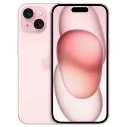 Apple iPhone 15 128GB Rose - Innovatives Smartphone mit 48 MP Kamera, A16 Bionic Chip & USB-C - Sicherheit mit Face ID & Touch ID