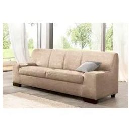 3-Sitzer DOMO collection "Norma" Sofas Gr. B/H/T: 212cm x 74cm x 85cm, Microfaser PRIMABELLE, ohne Funktion, beige (natur)