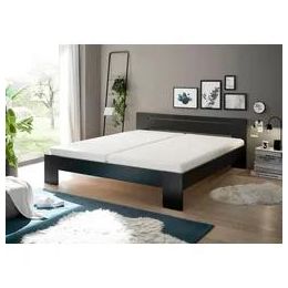 Futonbett Schlafkontor "Cannes", schwarz, B:185cm H:71cm L:204cm, Betten