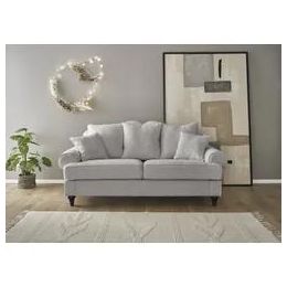 3-Sitzer Home Affaire "WESTMINSTER", grau (lichtgrau), B:200cm H:95cm T:100cm, Sofas, mit Federkern-Polsterung