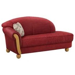 Ottomane Home Affaire "Milano" Sofas Gr. B/H/T: 181cm x 83cm x 79cm, Chenille, Armlehne links, rot