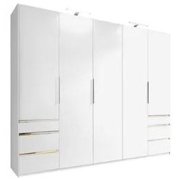 Kleiderschrank wimex "Level by fresh to go", weiß, B:250cm H:216cm T:58cm, Schränke, mit Schubladen