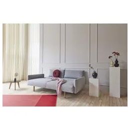 3-Sitzer INNOVATION LIVING TM "Frode Schlafsofa, Design triff hohen Sitz- und Liegekomfort" Sofas Gr. B/H/T: 215cm x 83cm x 105cm, grau Gepolsterte Armlehne; Taschenfederkernmatratze für hohen Schlafkomfort