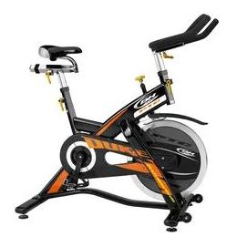 Speedbike BH FITNESS "Indoorbike Duke Magnetic H926", orange (schwarz, orange, weiß, silberfarben), FahrradtrainerB:63cm H:117cm L:104cm, Schwungmasse ca. 20 kg, B:63cm H:117cm L:104cm