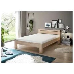 Futonbett Schlafkontor "Cannes", braun (eiche sonoma), B:145cm H:71cm L:204cm, Betten