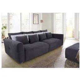 Jockenhöfer Big-Sofa JOCKENHÖFER GRUPPE "Gulliver" Sofas Gr. B/T: 298cm x 137cm, Luxus-Microfaser, blau (dunkelblau) mit Federkernpolsterung für kuscheligen, angenehmen Sitzkomfort