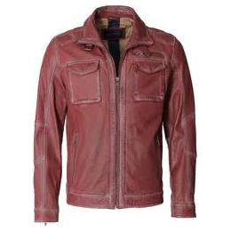 Bikerjacke JCC "31020345" Gr. 48, rot Herren Jacken