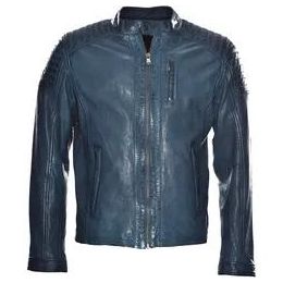 Bikerjacke JCC "31020346" Gr. 54, blau (sea port) Herren Jacken