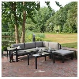 Gartenlounge-Set Garden Pleasure "MIRANDA", grau, Aluminium, Sitzmöbel-Sets