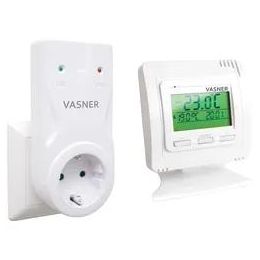 VASNER Raumthermostat "VFTB-AS" Raumthermostate für Infrarotheizung, Sender + Steckdosen Empfänger weiß