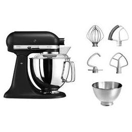 KitchenAid Küchenmaschine "Küchenmaschine 5KSM175PSEBK GUSSEISEN SCHWARZ", schwarz (gusseisen schwarz), B:24cm H:36cm T:37cm, Küchenmaschinen