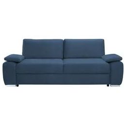 3-Sitzer exxpo - SOFA FASHION "SOLSBURY, Sofa, Schlafsofa" Sofas Gr. B/H/T: 258cm x 100cm x 105cm, Cord POSO, Bettfunktion und Stauraum, blau (navy) inkl. Federkern-Polsterung, Bettfunktion und Stauraum, in Cord