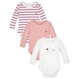 Neugeborenen-Geschenkset Tommy Hilfiger "ESSENTIAL 3 PACK BODY GIFTPACK" Gr. 74, rosa (soft rose) Baby KOB Set-Artikel mit Logo-Stickereien