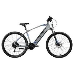 Zündapp E-Bike ZÜNDAPP "Z808" Gr. 48, silber (silber, blau), E-Bikes, 48cm, 29 Zoll (73,66cm), Pedelec, Elektrofahrrad für Damen u. Herren, MTB