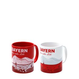 FC Bayern München FC Bayern Tasse 2-er Set Autumn Collection - Rot/Weiß