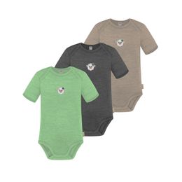 Normani Romper/Bodysuit 'Tauranga' boy Beige, Green size 80