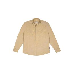 Checker Button Up Shirt ' Dynasty Cord ' male Beige size M