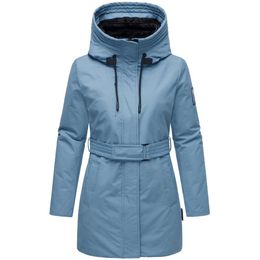 Navahoo Parka Damen Gr&ouml;&szlig;e S hellblau / schwarz Winterjacke