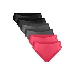 DANISH ENDURANCE Slip 'Invisible' Damen Größe L grau / rot / schwarz