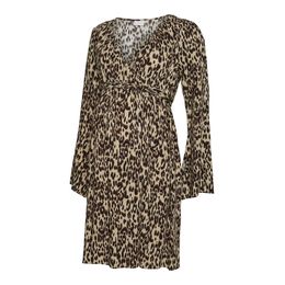 MAMALICIOUS Umstand Kleid 'MLKELSEY' Damen Größe 44 schoko / cappuccino / schwarz Winterkleid