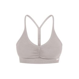 Smilodox Sport Bh Solid Scrunch Shaped Fit Damen Gr&ouml;&szlig;e S hellbraun