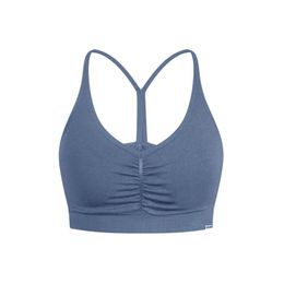 Smilodox Sports Top ' Solid Scrunch ' female Blue size XL