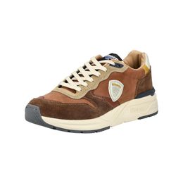 Blauer.USA Sneaker 'Ray' Herren Gr&ouml;&szlig;e 46 beige / braun / kastanienbraun / wei&szlig;