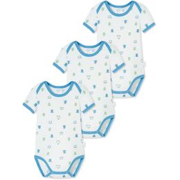 Schiesser Body ' Baby Love Natural ' Jungen Gr&ouml;&szlig;e 92 blau / wei&szlig;