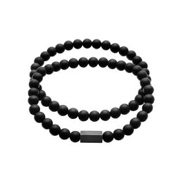 True Rebels Armband Herren Gr&ouml;&szlig;e 19 schwarz