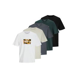 Jack & Jones Jack & Jones Shirt 'JORVESTERBRO NEWTON' male Blue, Grey, Green, Black, White size XXL