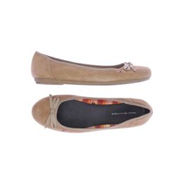 Tommy Hilfiger Damen Ballerinas, beige, Gr. 41