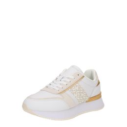 Tommy Hilfiger Sneaker Damen Größe 38 hellbeige / gold / weiß