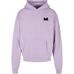 Merchcode Sweatshirt 'Halloween - Cat' male Purple size 5XL