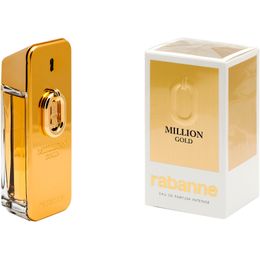 Eau de Parfum Paco Rabanne "Rabanne Million Gold Intense" Parfüms Gr. 50 ml, farblos (transparent) Herren Holziger Duft