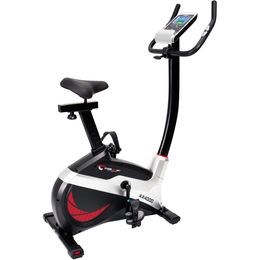 Ergometer Christopeit Sport "AX 4000" Fahrradtrainer Gr. ohne Unterlegmatte, rot (rot, silberfarben, schwarz) Schwungmasse ca. 8 kg, 24 Widerstandsstufen