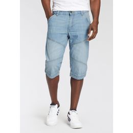 Bermudas Arizona "Tom", Herren, Gr. 62, N-Gr, blau (bleached), Denim/Jeans, Obermaterial: 100% Baumwolle, used, Basic, normal knieumspielend, Hosen