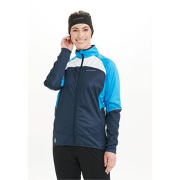 Endurance Damen Trainingsjacke "Rayna", blau, Gr. 38, mehrfarbig, 90% Polyester, 10% Elasthan, Jacken, mit hochabschließendem Kragen