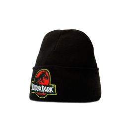 logoshirt Herren Beanie "Jurassic Park", schwarz, bestickt, 100% Polyacryl, M&uuml;tzen, mit lizenziertem Originaldesign