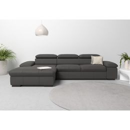 Ecksofa Home Affaire, B:286cm H:73cm T:174cm, braun, Luxus-Microfaser Lederoptik (100% Polyester);Luxus-Microfaser ALTARA NUBUCK (100%