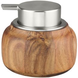 Seifenspender Kleine Wolke, braun, Akazienholz, Dosierspender, "Moss"