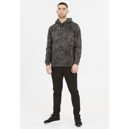 Virtus Herren Kapuzensweatshirt "Callum", grau, Gr. XL, bedruckt, 45% Polyester, 35% Baumwolle, 20% Polyester, Sweatshirts, mit angesagtem