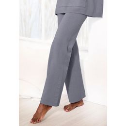 ELBSAND Damen Strickhose, Gr. 32, blau, Feinstrick, Obermaterial: 50% Viskose (LENZING ), 50% Polyester, meliert, unifarben, Hosen, aus hochwertigen