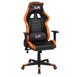 Gaming-Stuhl Duo Collection "Game-Rocker G-10", bunt (schwarz, orange, schwarz), B:66cm H:125cm T:66cm, Stühle